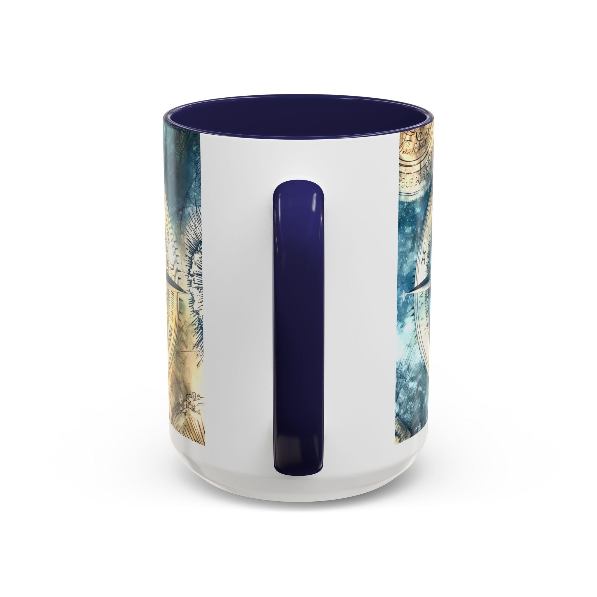 Nautical Mug Compass Rose Coastal Kitchenware 11 Oz Sailing Theme - Etsy