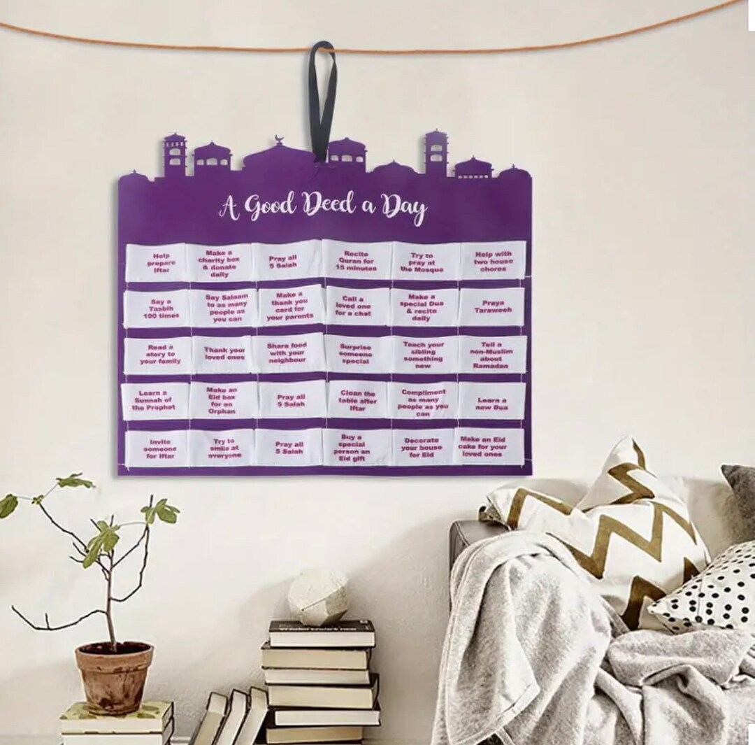 Deed a Day Ramadan Felt Calendar for Kids and Adults - Etsy
