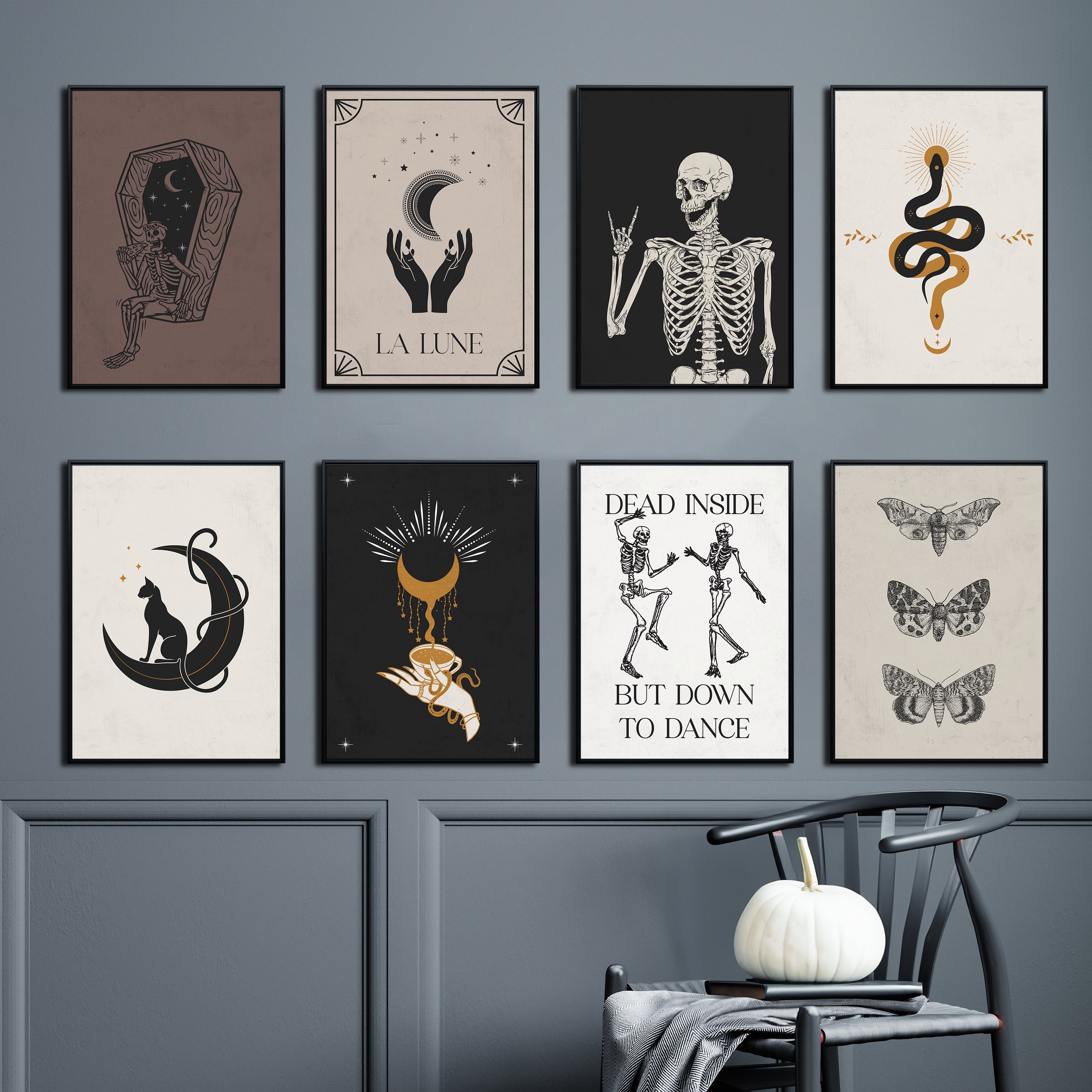 Skeleton Rocking Print - Etsy