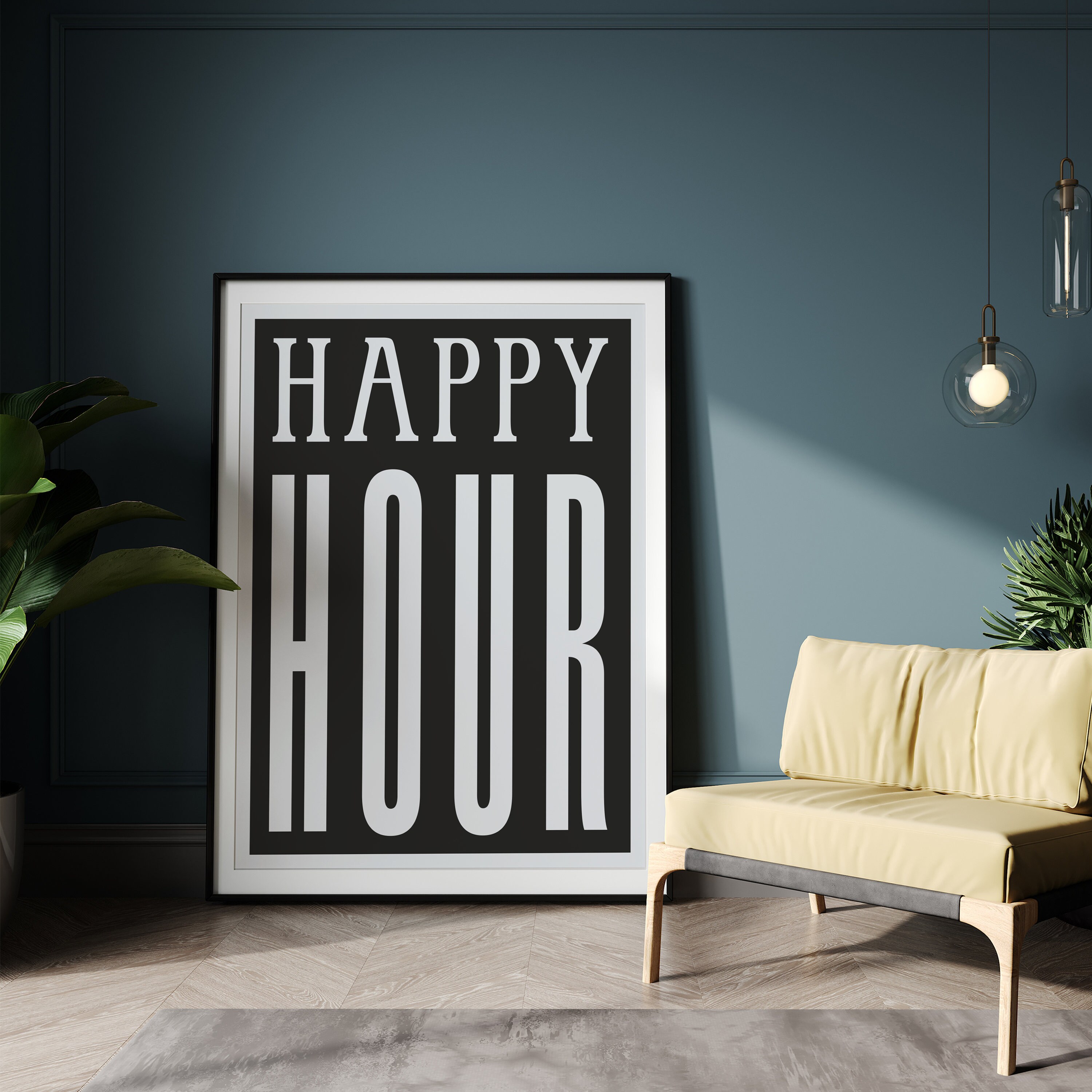 Happy Hour Drinks Print - Etsy UK