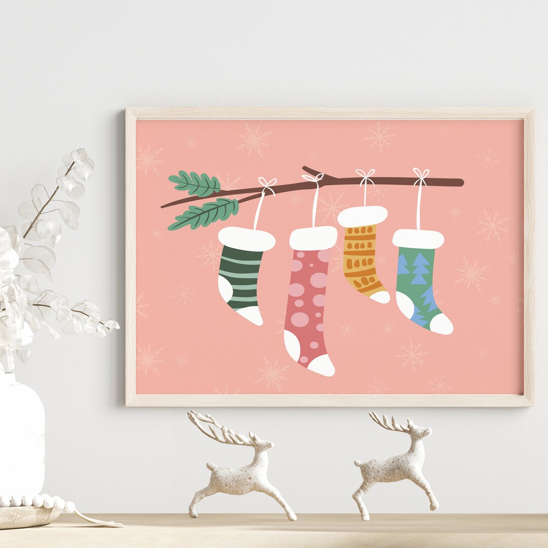 Christmas Stockings Poster - Etsy