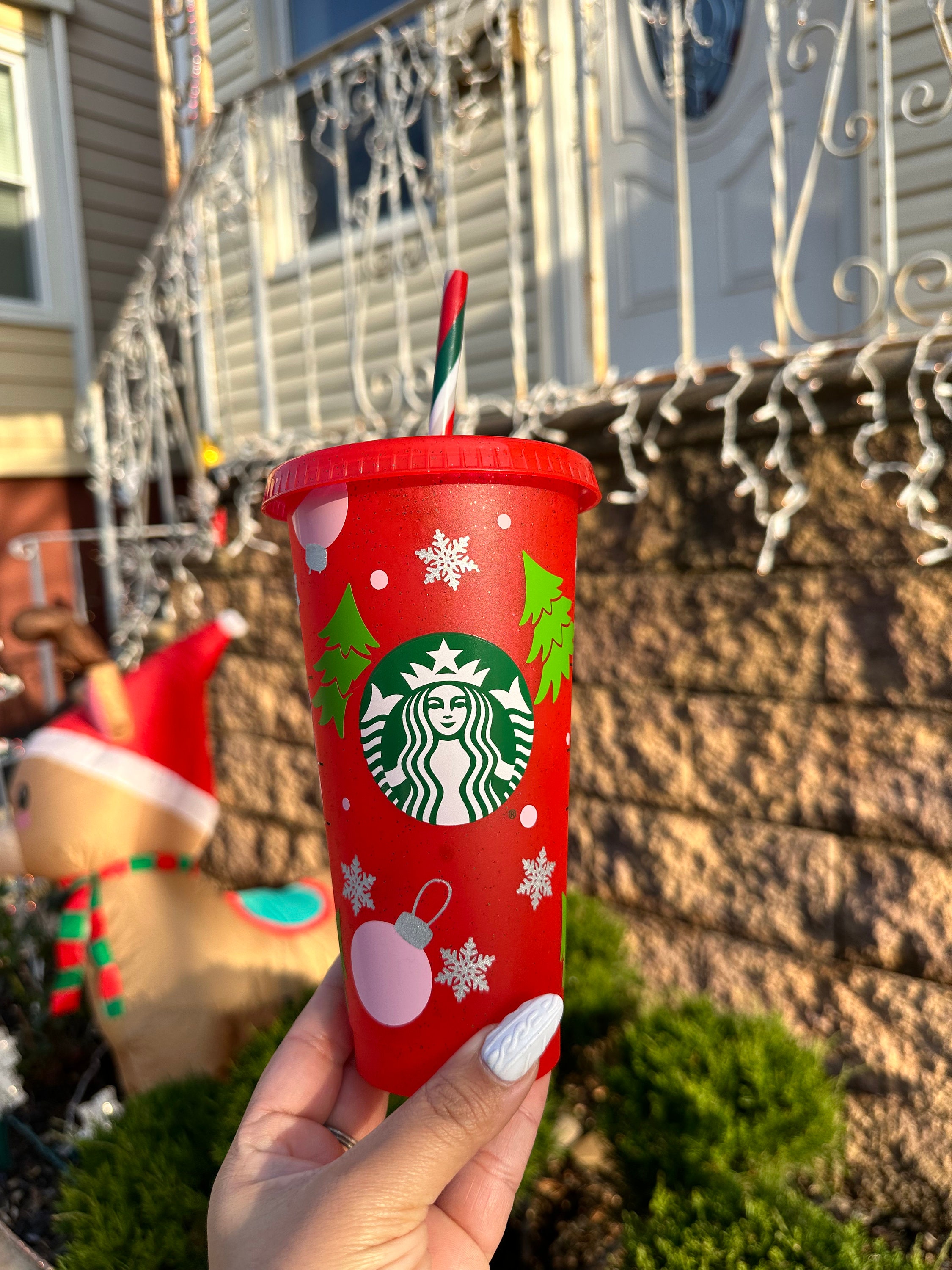 Holiday Starbucks Cup, Christmas Gift, Stocking Stuffer, Starbucks Gift ...