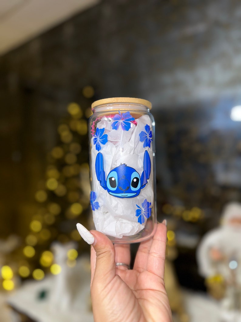 Lilo & Stitch 16oz Libby Glass Cup, Stitch Gifts - Etsy