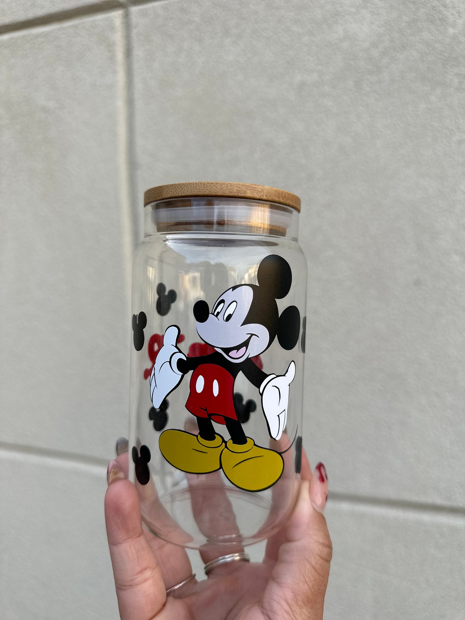 Mickey Mouse Glass Cup, Mickey Mouse Gifts, Kids Mickey Mouse Cup ...