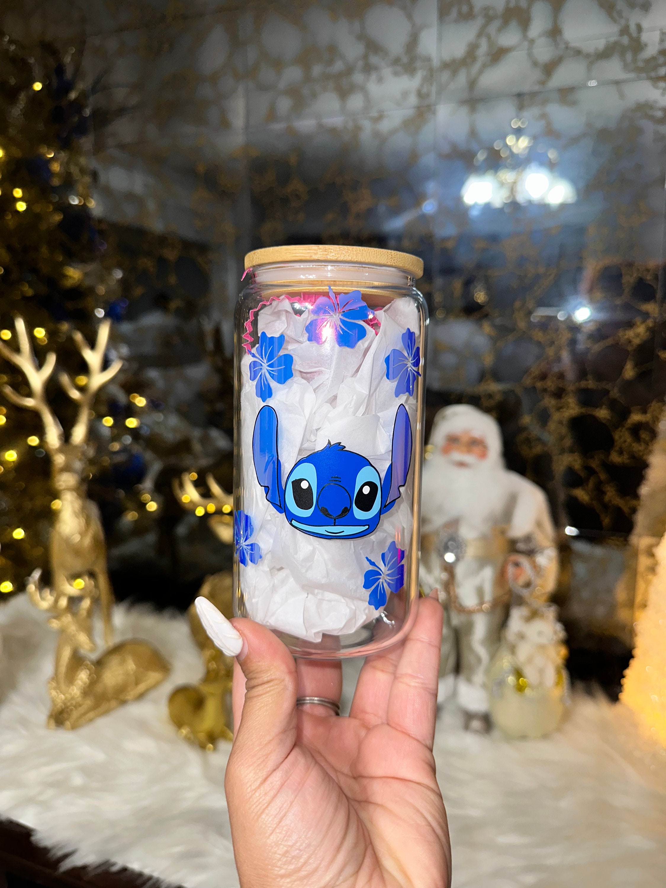 Lilo & Stitch 16oz Libby Glass Cup, Stitch Gifts - Etsy