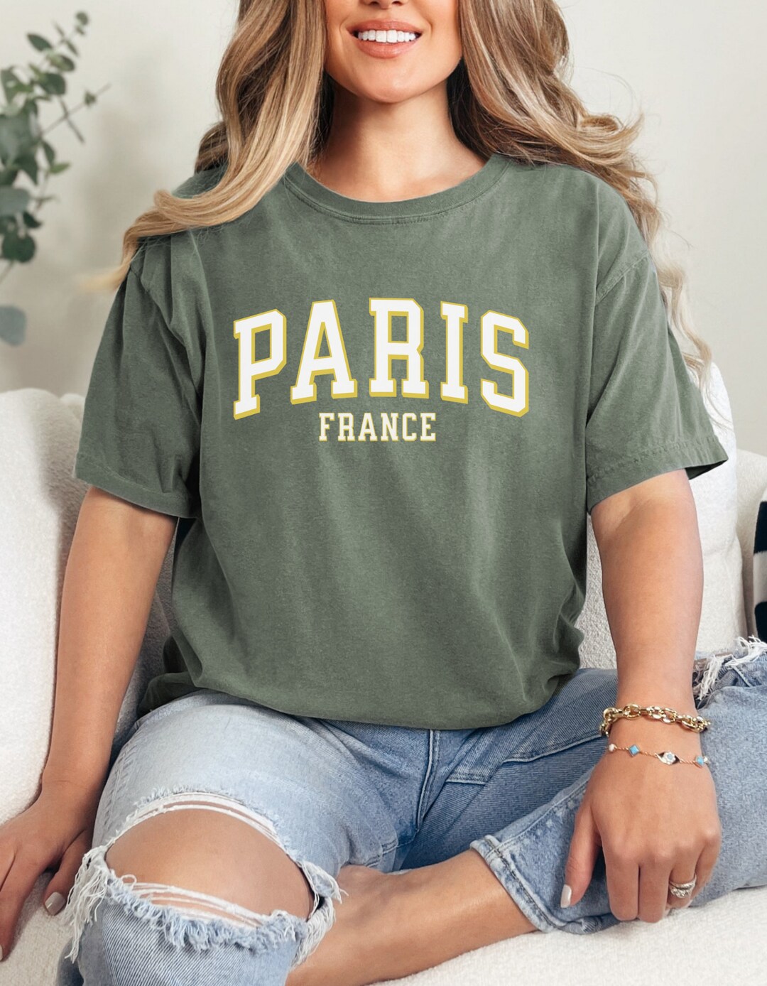 Comfort Colors Paris France T-shirt: Ring-spun Cotton Souvenir Tee - Etsy