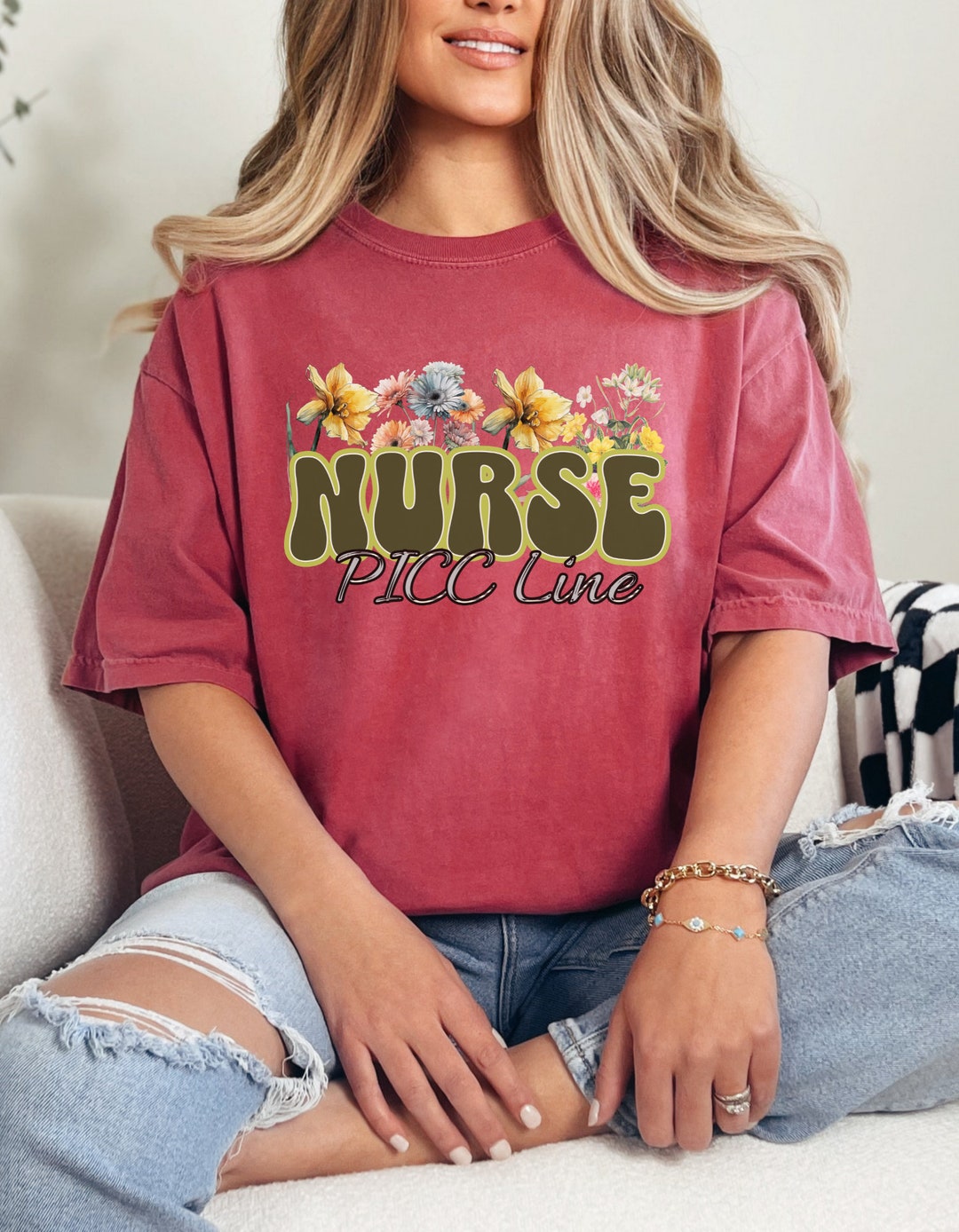 PICC Line Nurse T-shirt: Comfort Colors Ring-spun Cotton Tee - Etsy
