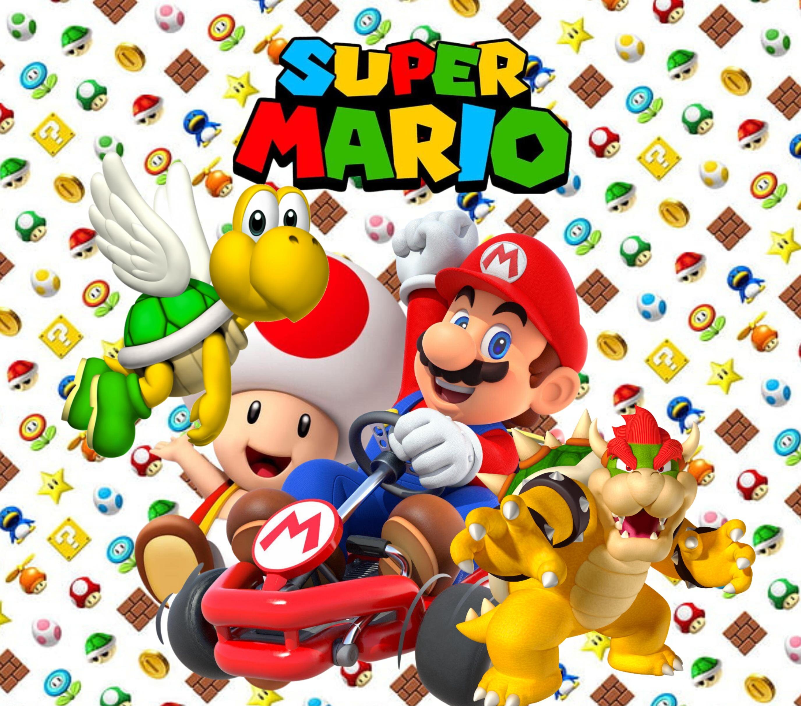 Super Mario Tumbler Wrap Cartoon Tumbler Wrap 20oz Skinny Tumbler Wrap ...