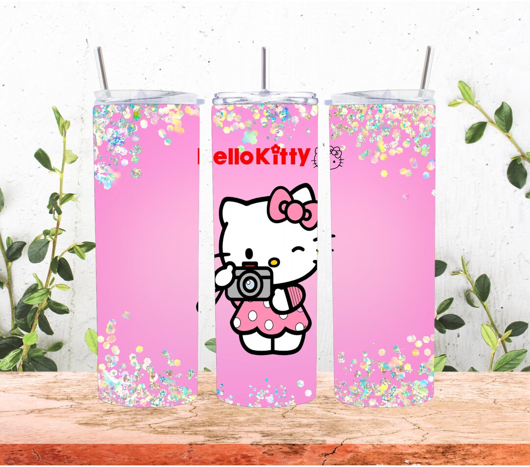 Kitty Tumbler Wrap 20oz Straight Skinny Wrap Sublimation Design Cartoon ...