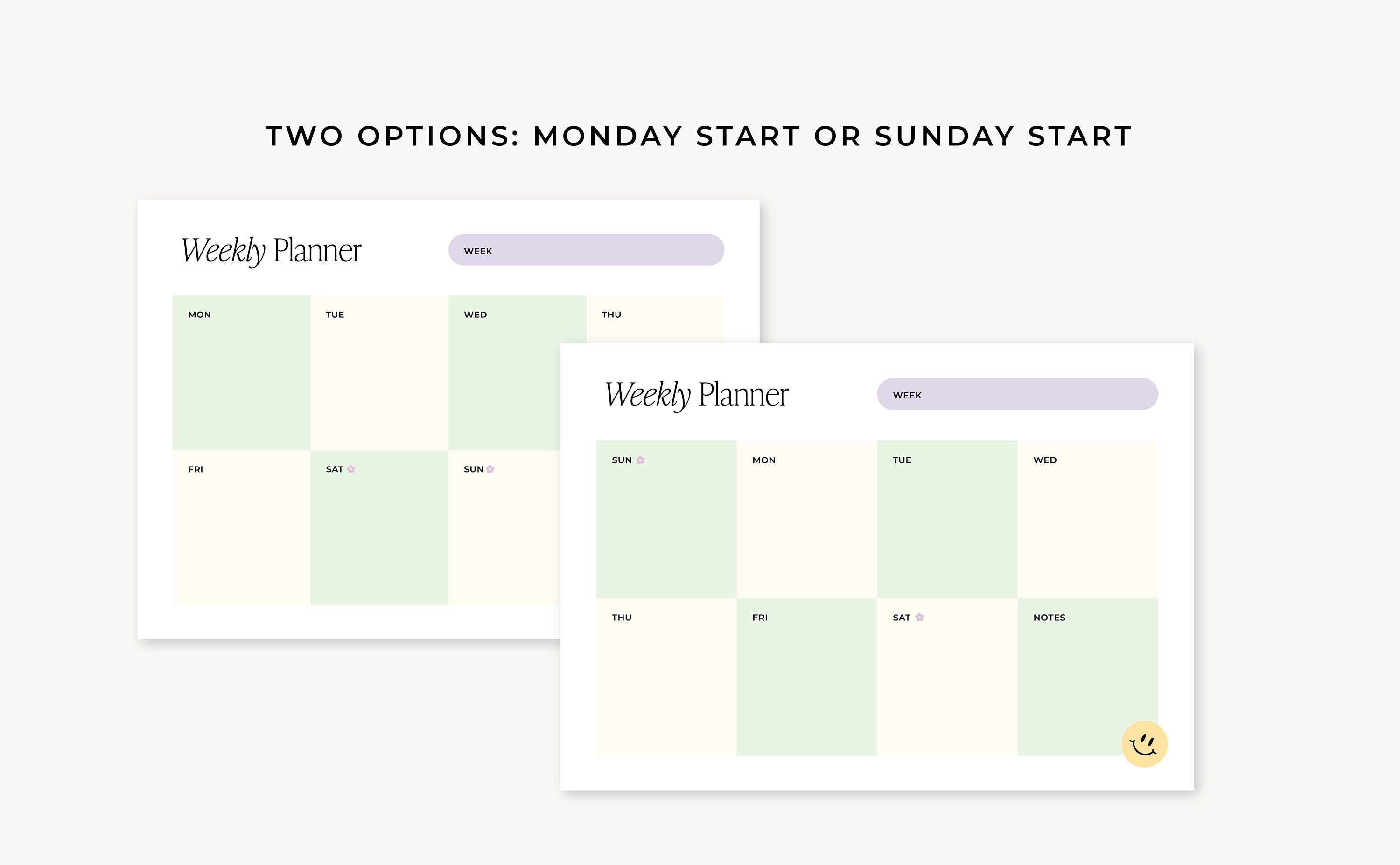 Pastel Weekly Planner Printable, Cute Personal to Do List, Productivity ...