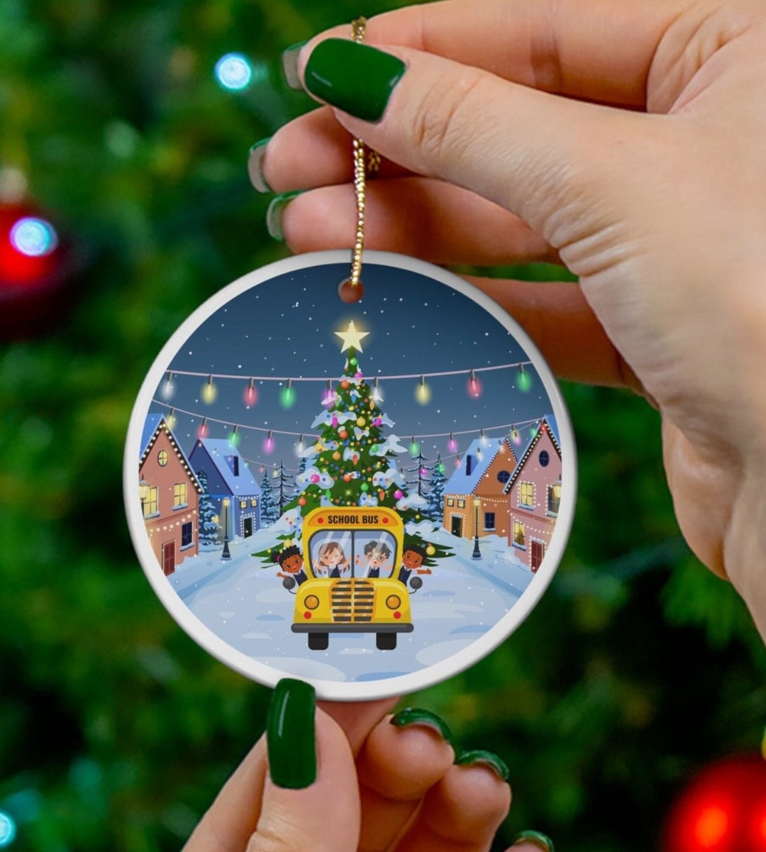 Christmas Gift for Bus Driver Ornament for Bus Driver Bus - Etsy