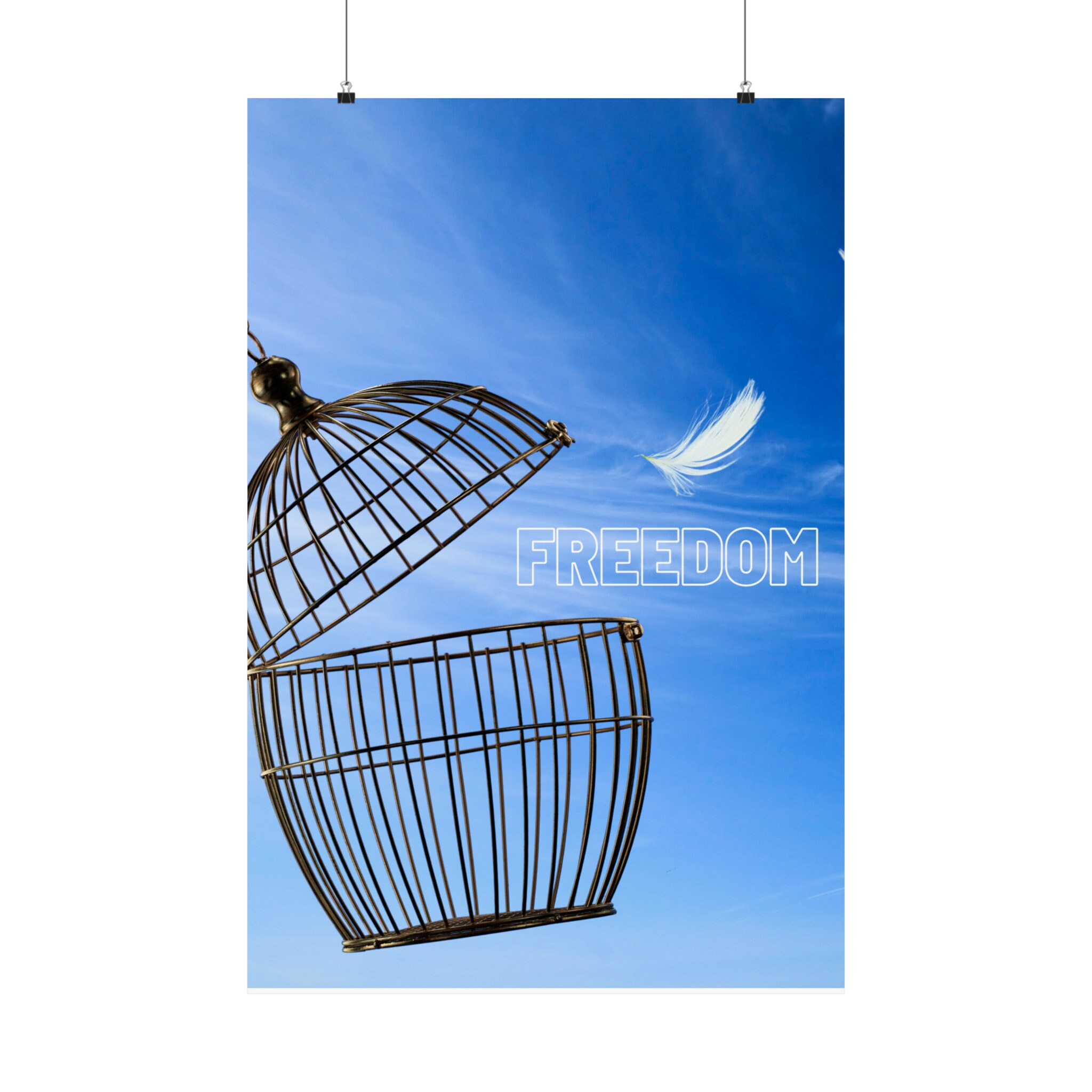 Freedom Matte Vertical Posters - Etsy