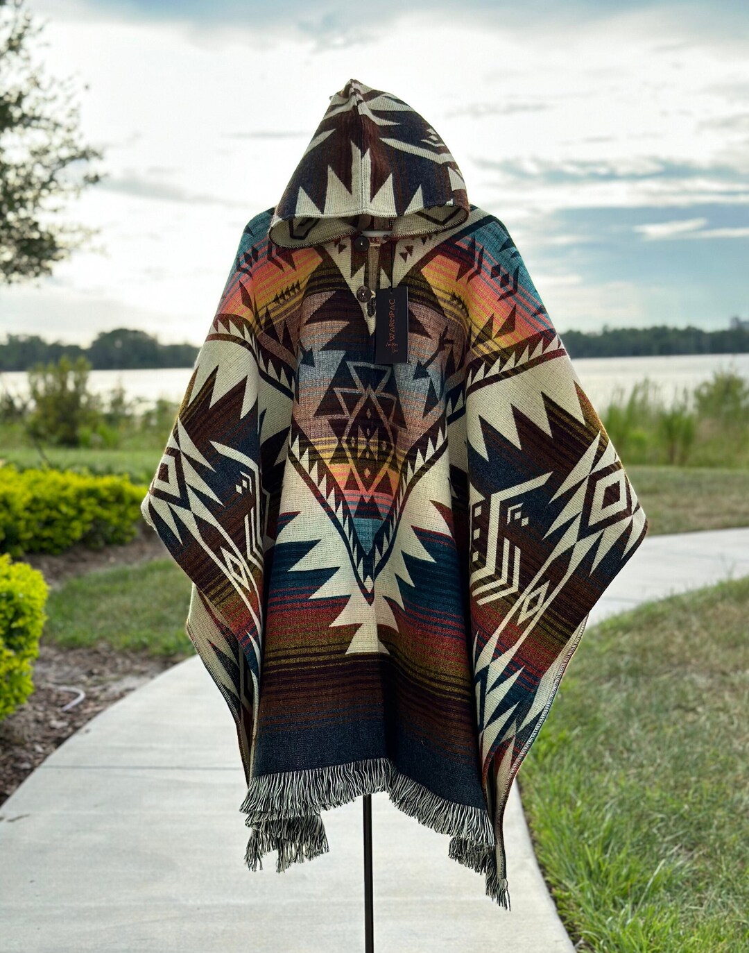 Ponchos Alpaca Wool Blend Handmade Andean Clothing - Etsy