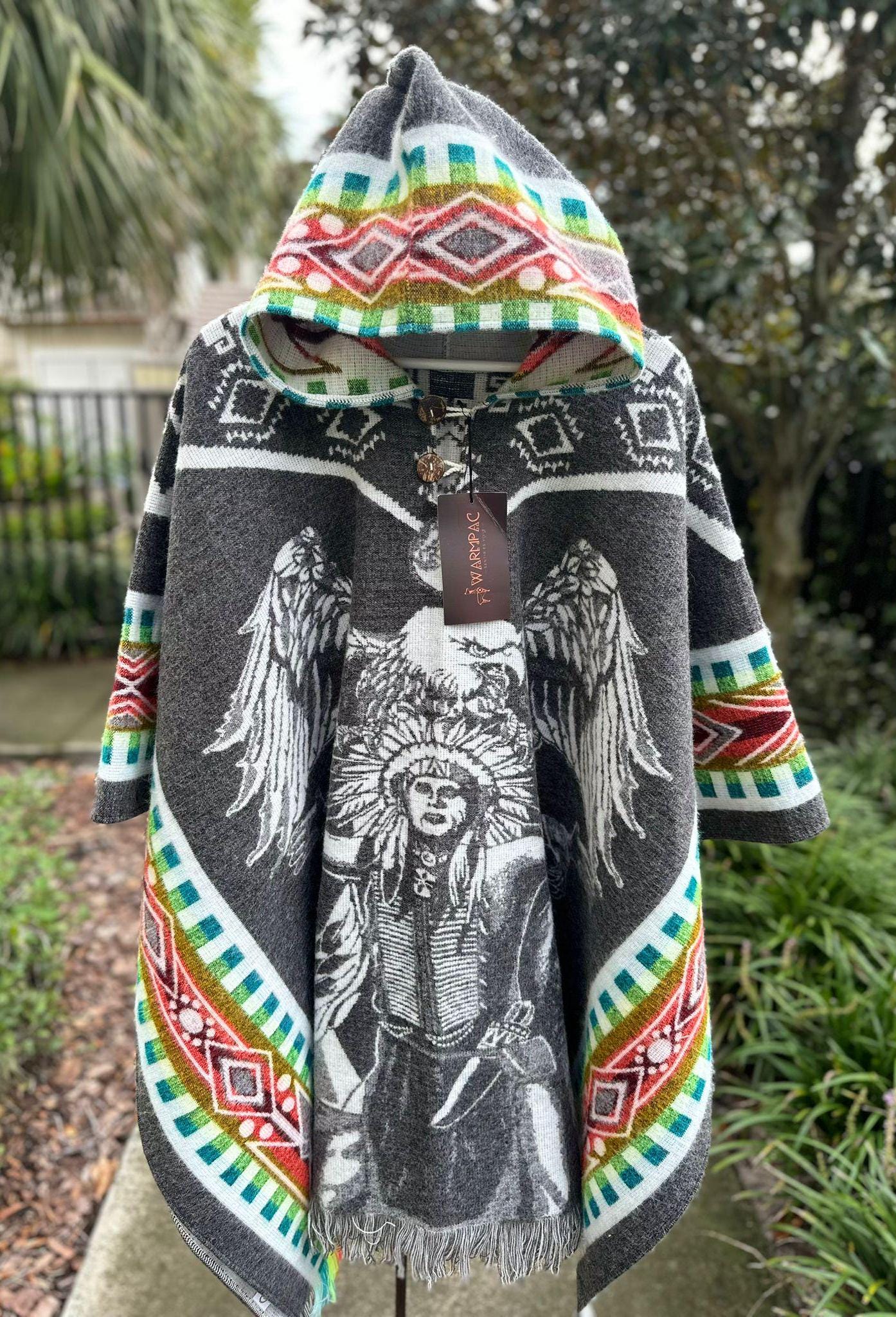 Eagle Ponchos, Wolf Poncho, Ancestral Indian, Alpaca Wool, Native ...