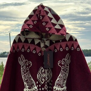 Alpaca Poncho, Made by Indigenous Artisan Hands, Soft and Warm, Ideal ...