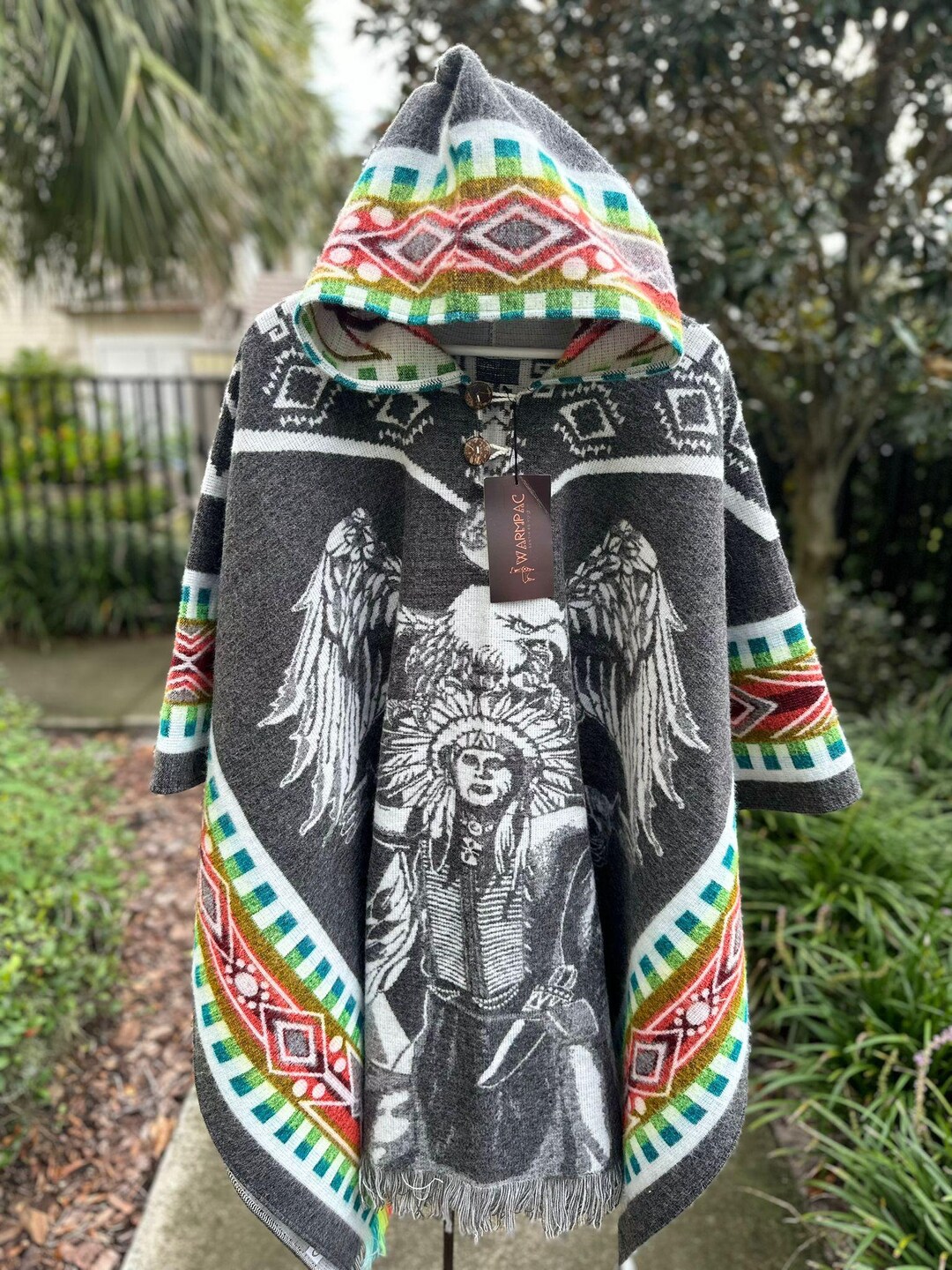 Eagle Ponchos, Wolf Poncho, Ancestral Indian, Alpaca Wool, Native ...