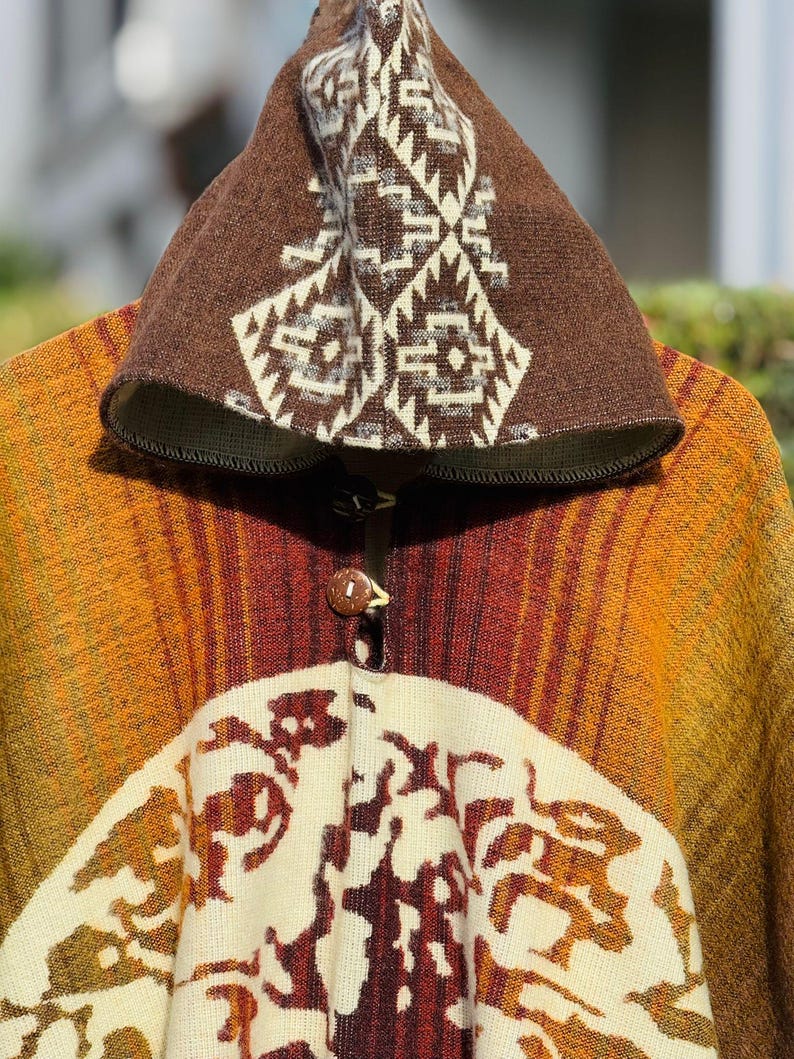 Alpaca Tree of Life Ponchos, Handmade in Ecuador, Andean Clothing ...