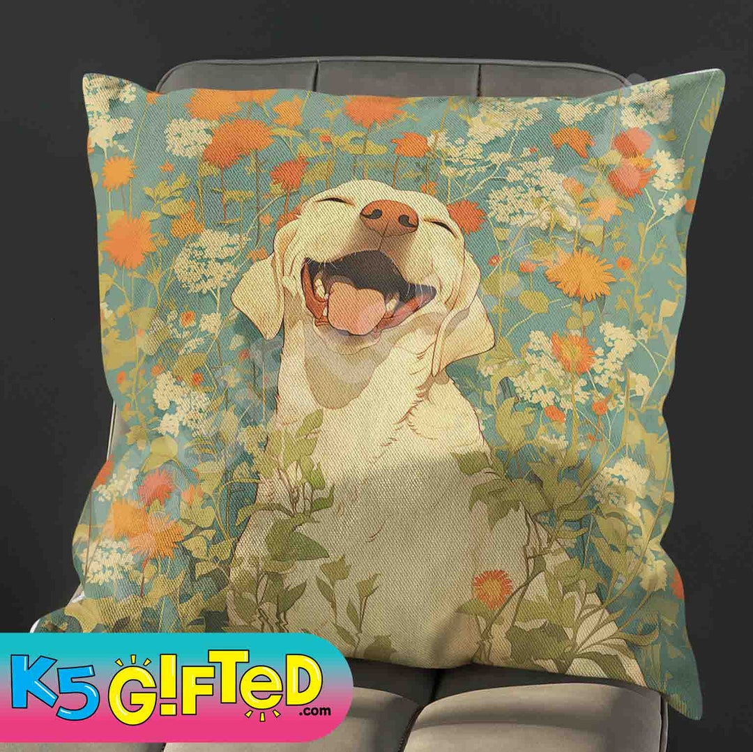 William Morris Yellow Lab Pillow: Full or Case Only, Spun Polyester or ...