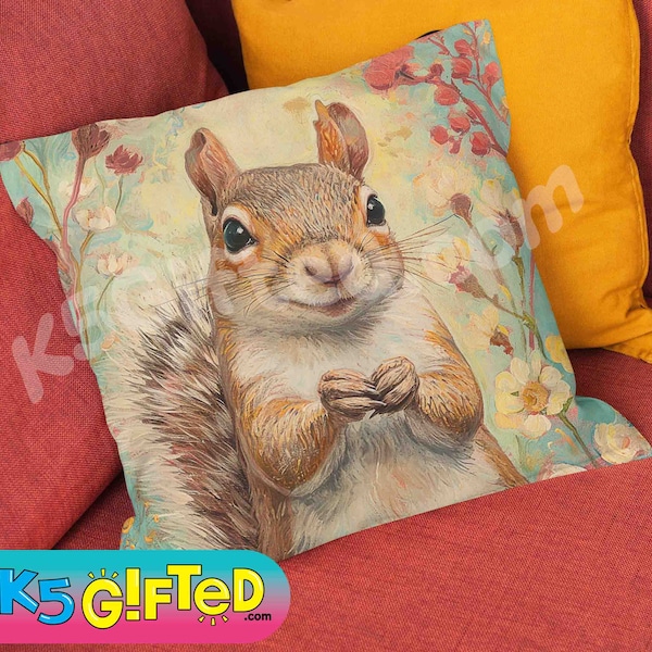 Squirrel Pillow - Etsy