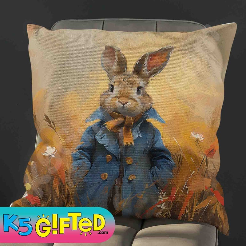 Rabbit Cushion - Etsy