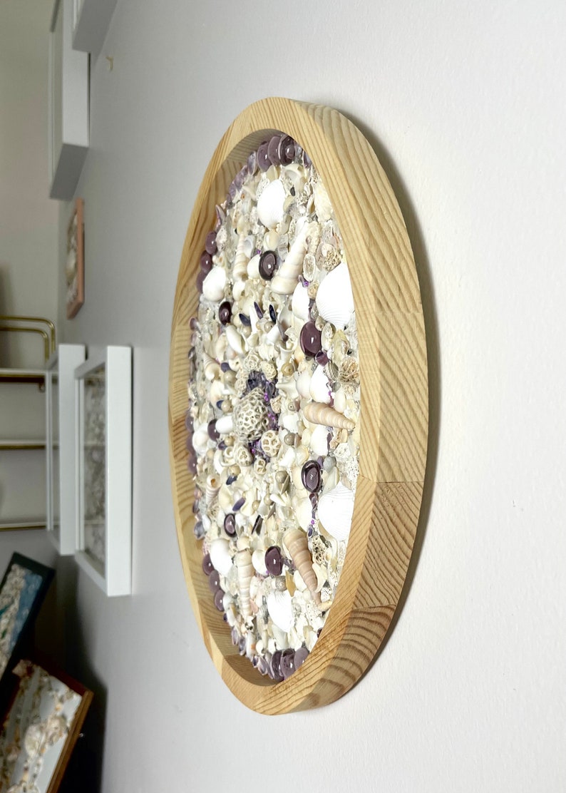 Circular Seashell Wall Art Mandala - Etsy