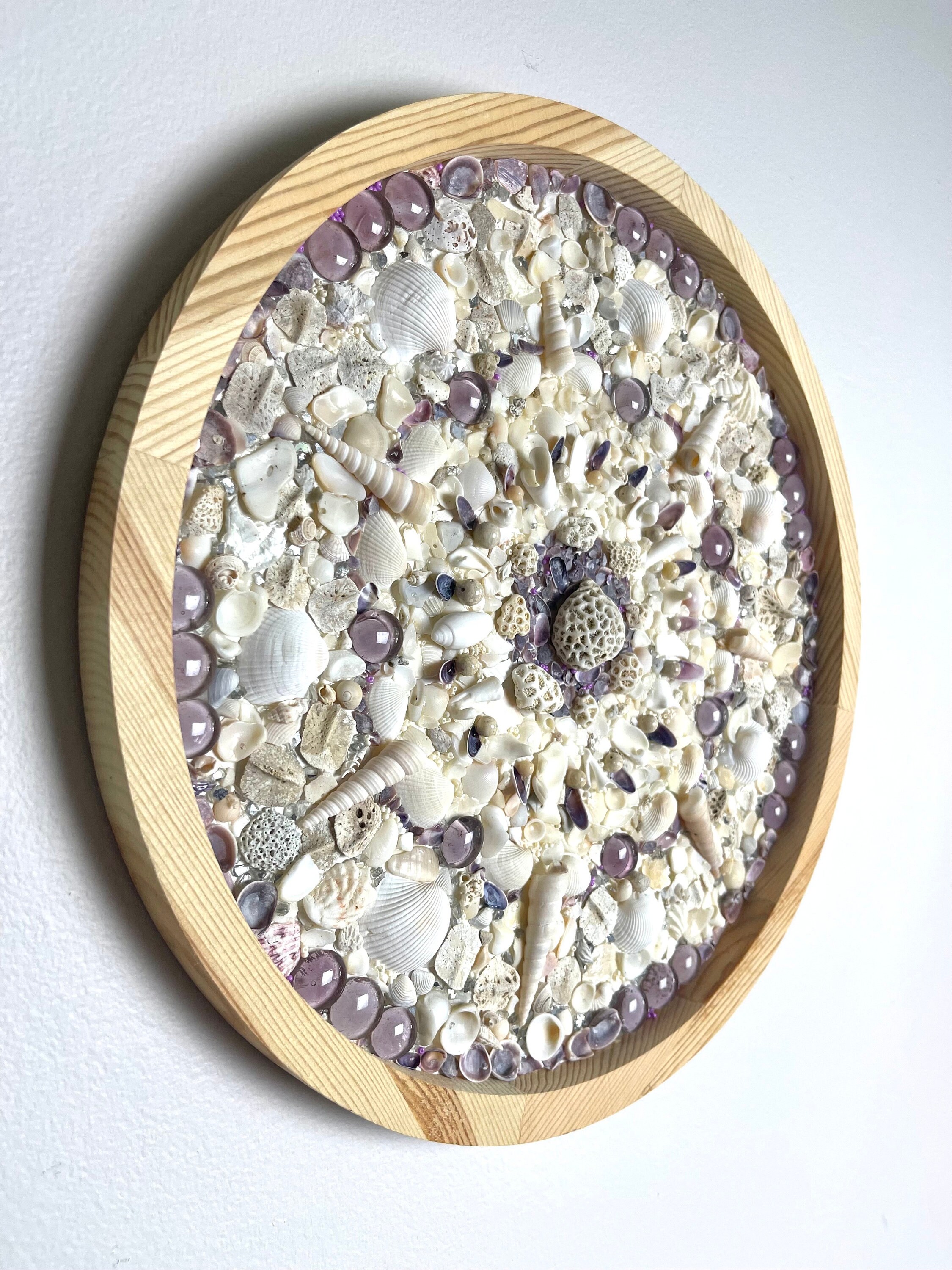 Circular Seashell Wall Art Mandala - Etsy