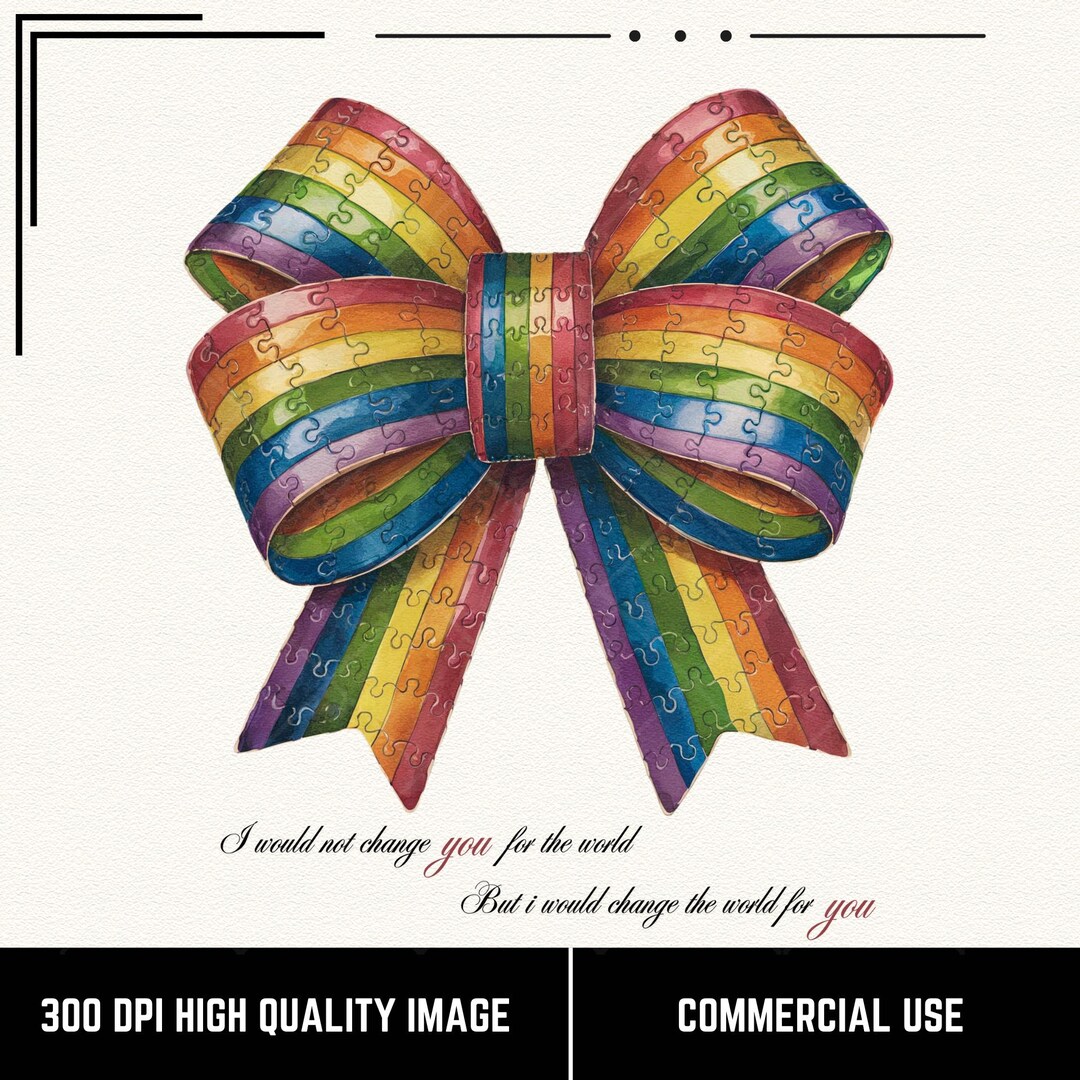 Autism Shirt, Rainbow Puzzle Bow Autism Awareness PNG, Coquette Bow PNG ...