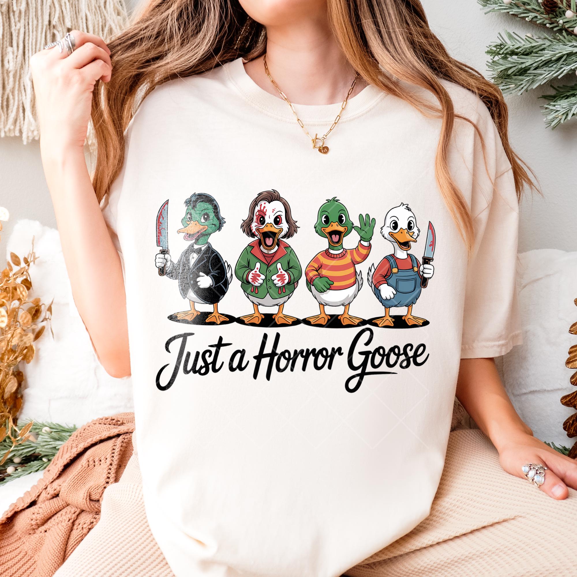 Just a Horror Goose PNG, Creepy Cartoon Horror Movie PNG, Horror Goose ...