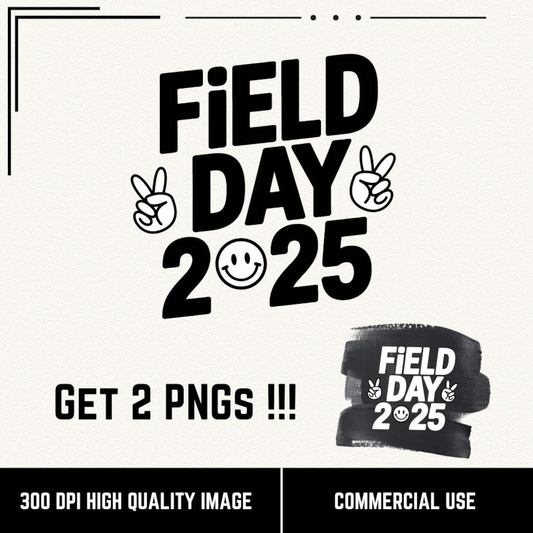 Field Day PNG, Minimalist Field Day 2025 PNG, Fun Field Day Graphic ...