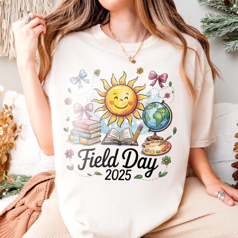 Field Day 2025 Png, Watercolor Field Day Teacher Png, School Event Day ...