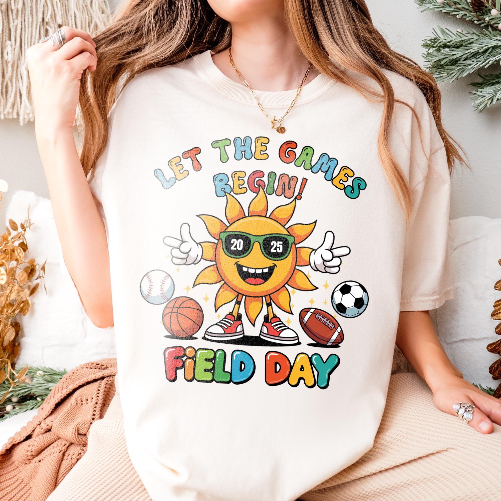 Field Day PNG, Let the Games Begin Field Day 2025 PNG, Fun Sun Mascot ...