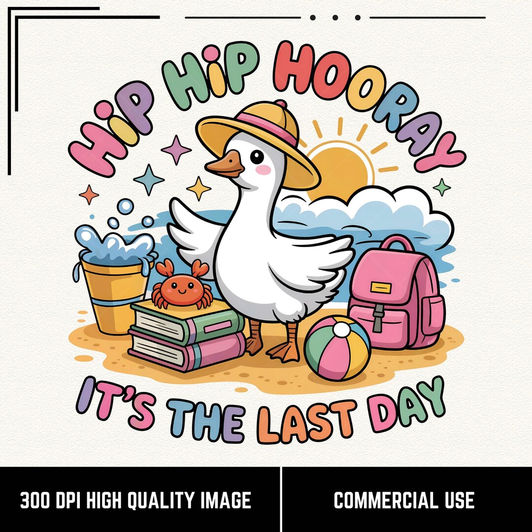 Last Day of School Teacher Goose PNG, Silly Goose Design, Teacher Gift ...