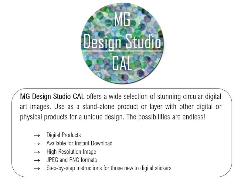 Geo Circular Digital Image - Etsy