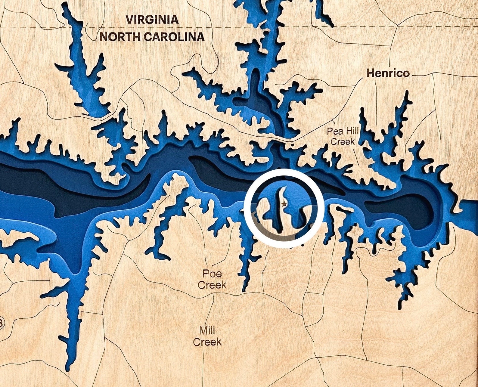 Lake Gaston NC Map Lake Map Topographic Map Sign Lake Gaston North ...