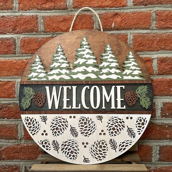 Winter Door Decor - Etsy