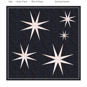 Star Quilt Block FPP Pattern: 7 Sizes (PDF Download) - Etsy