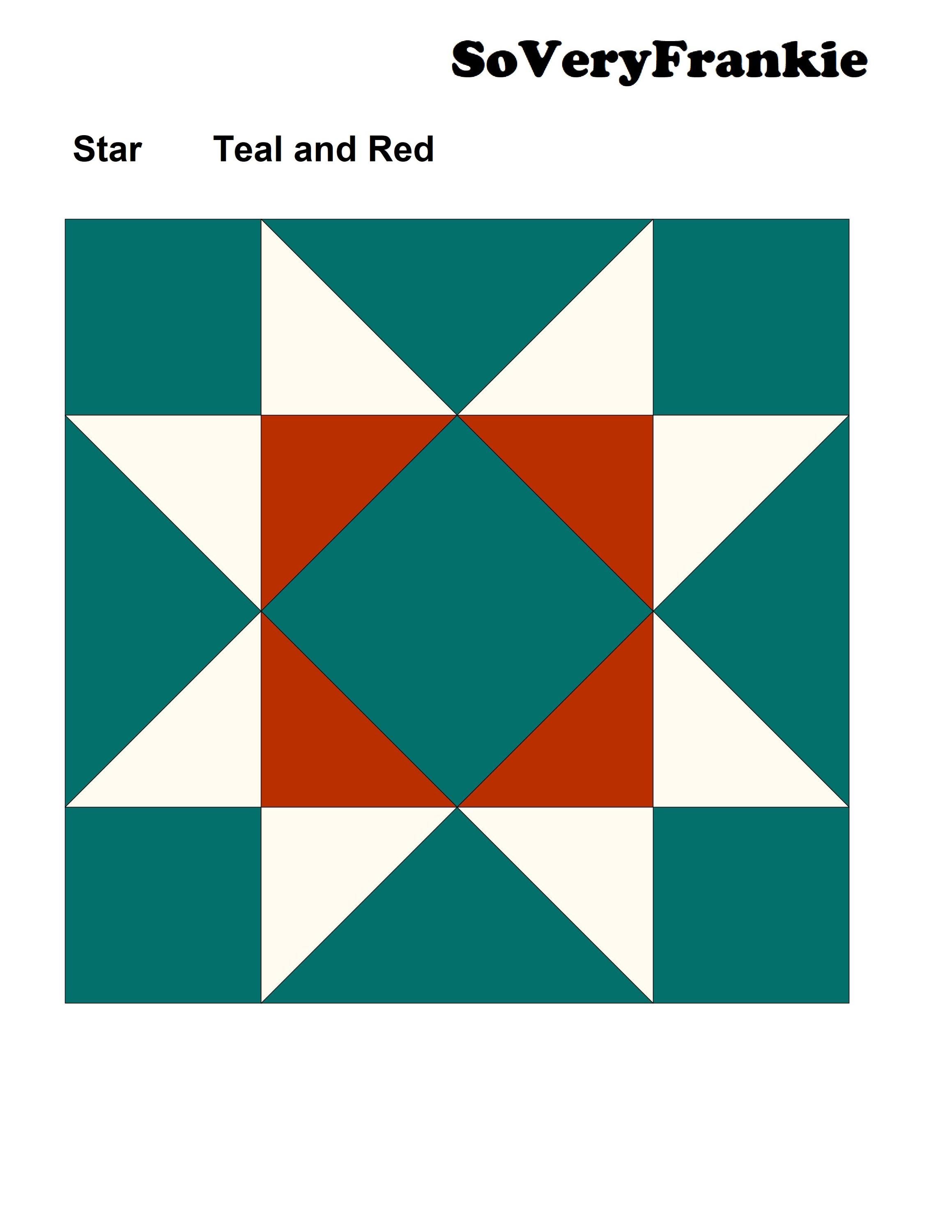 Ohio Star Quilt Block Pattern, 6 Sizes, PDF Instant Download ...