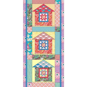 House With Sawtooth Star Quilt Block FPP Pattern (PDF Download) - Etsy