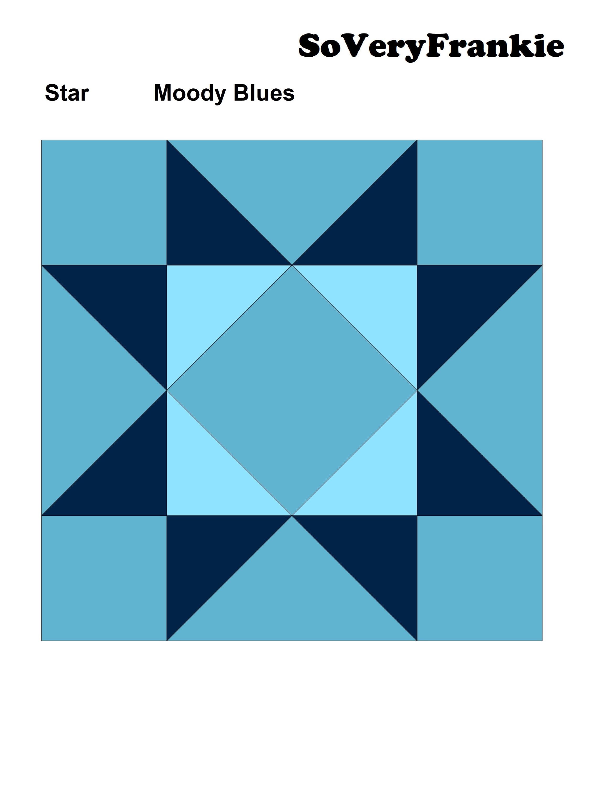 Ohio Star Quilt Block Pattern, 6 Sizes, PDF Instant Download ...