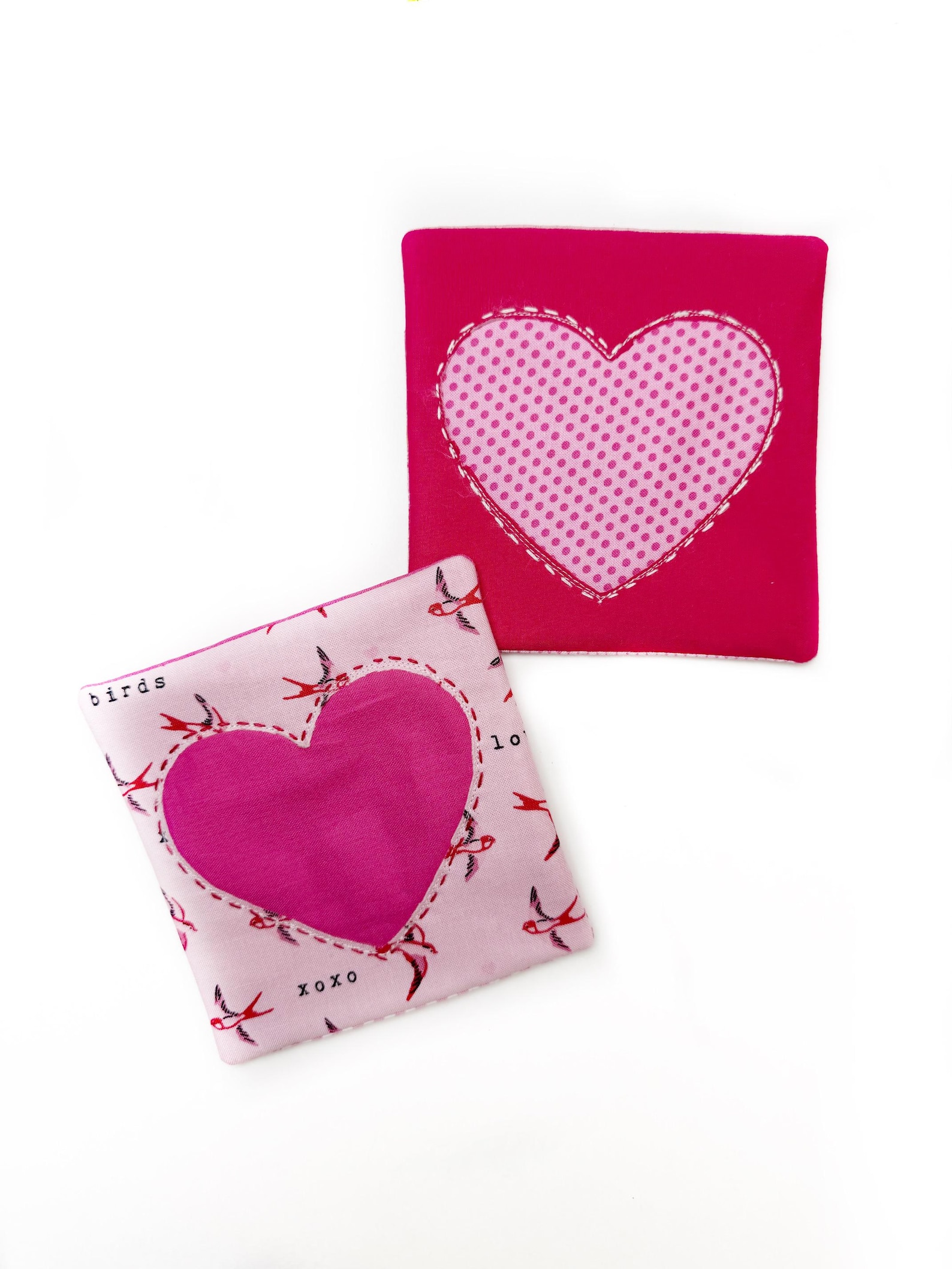 Holiday Mug Rug PDF Pattern: Star, Heart, Tree Coaster Set - Etsy