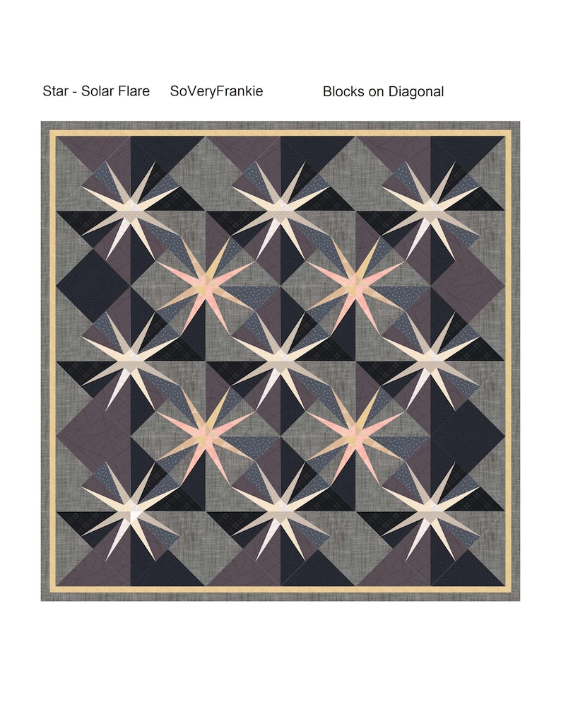 Star Quilt Block FPP Pattern: 7 Sizes (PDF Download) - Etsy