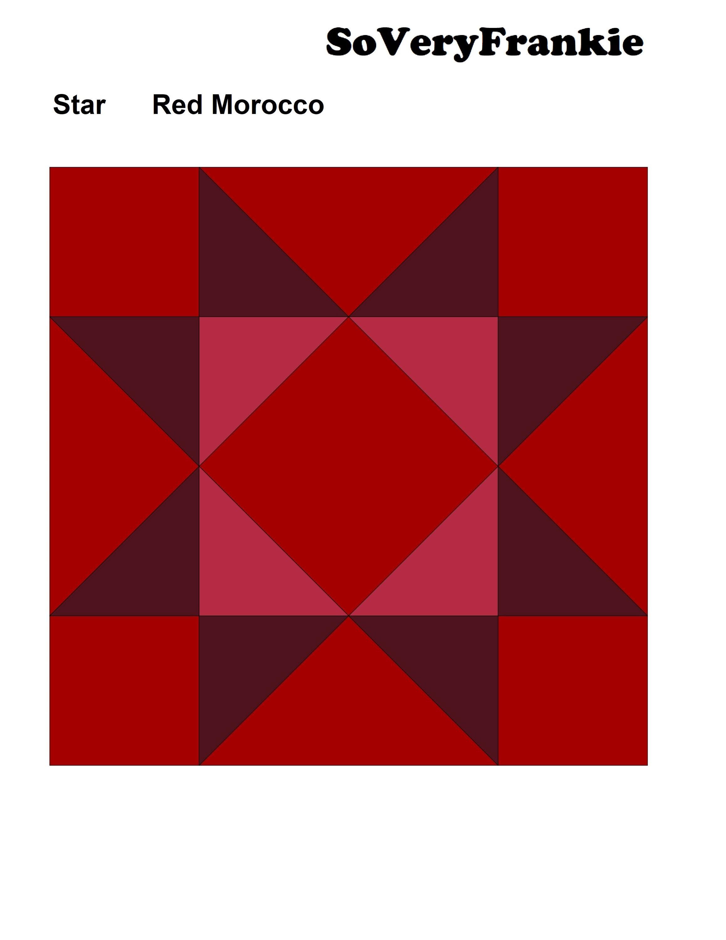 Ohio Star Quilt Block Pattern, 6 Sizes, PDF Instant Download ...