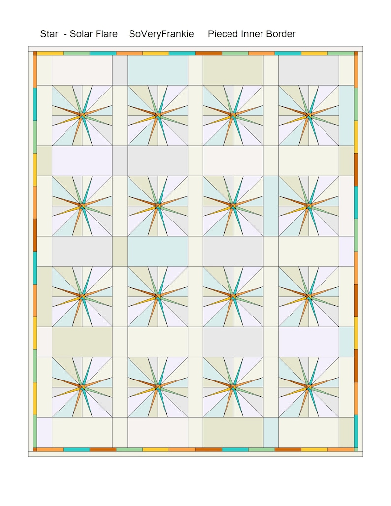 Star Quilt Block FPP Pattern: 7 Sizes (PDF Download) - Etsy