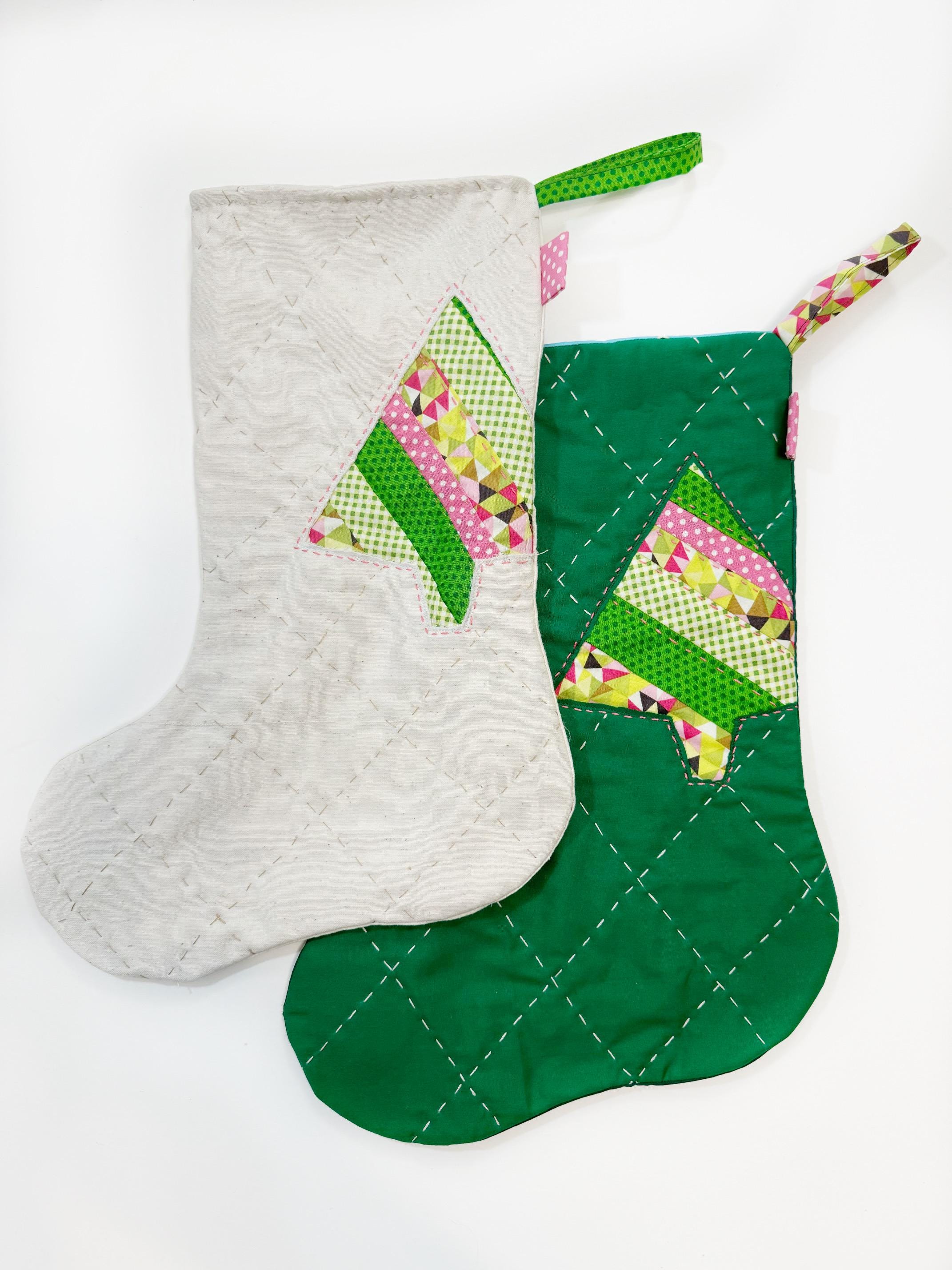 Christmas Stocking Pattern , PDF Instant Download, Reverse Applique ...