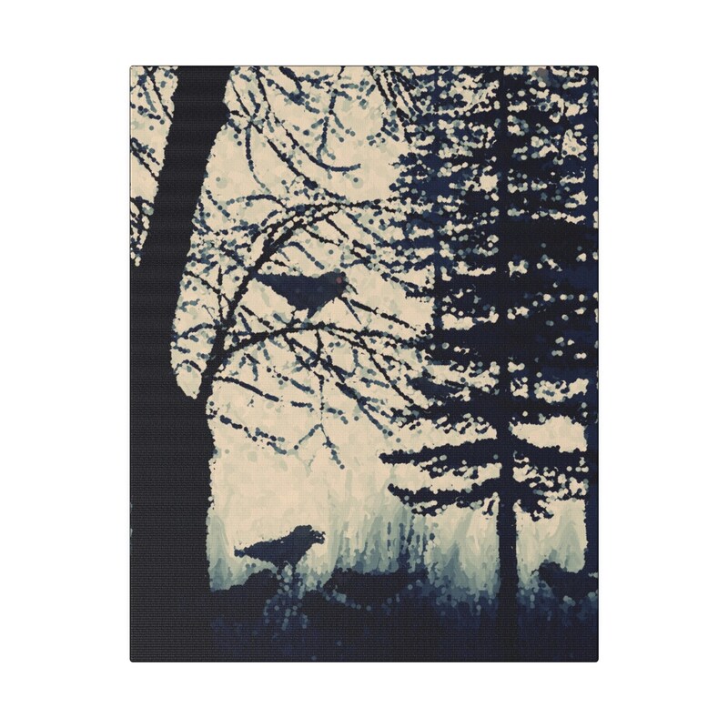Crow in Tree - Etsy