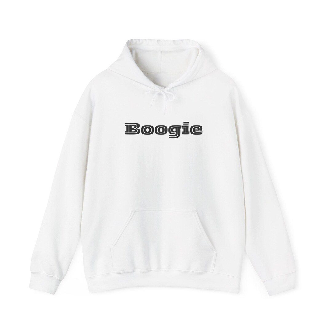 Boogie Graphic Hoodie, Unisex Cotton-blend Sweatshirt - Etsy