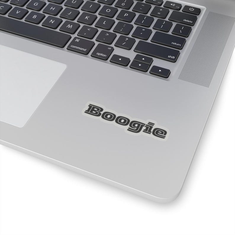 Boogie Black Kiss-cut Sticker, Retro 70s Disco, Laptop Decal - Etsy