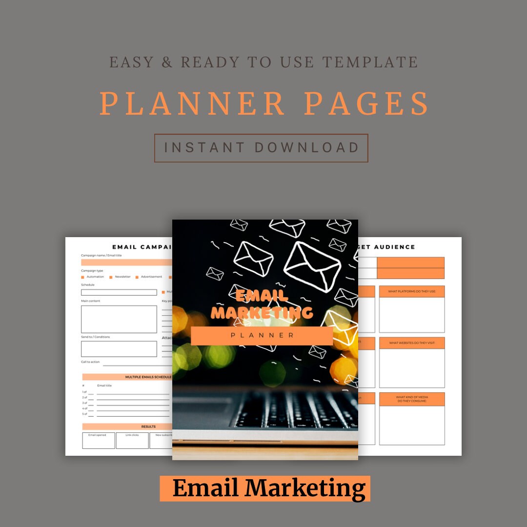 Email Marketing Planner - Etsy