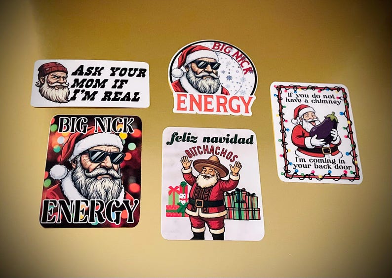 Naughty List Christmas Sticker Pack - for the Playful Adults Seeking ...