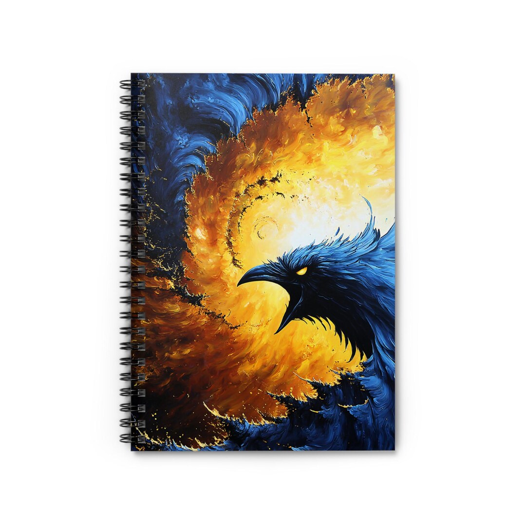 Crow Spiral Notebook: Artistic Journal for Writers - Etsy